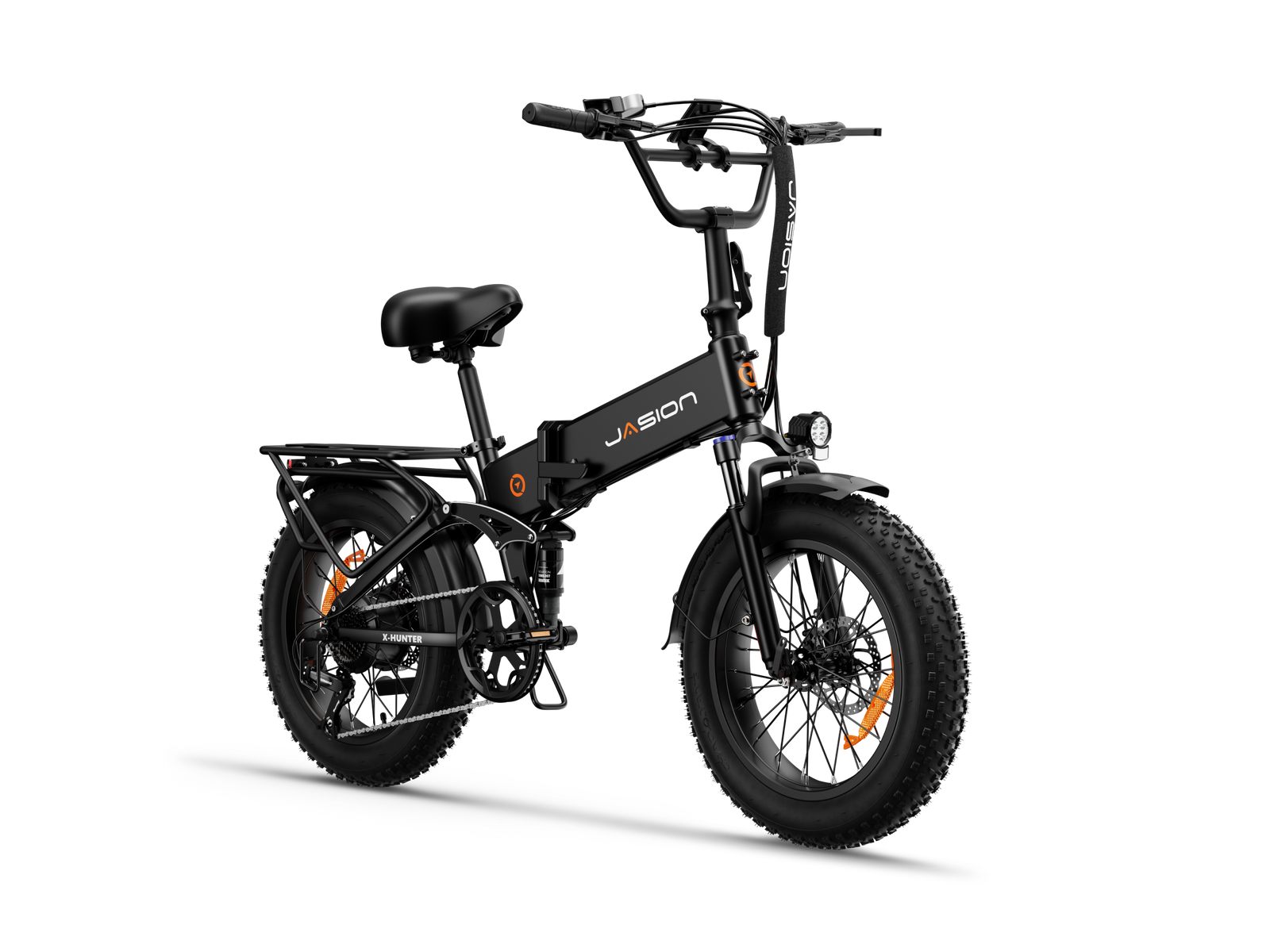 Jasion X-Hunter Folding Electric Bike | Full Suspension Fat Tire ...