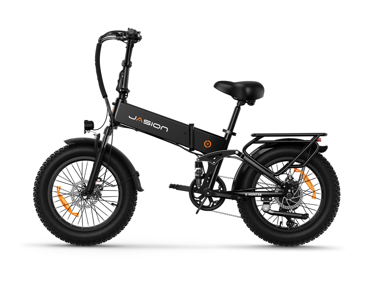 Jasion X-Hunter Folding Electric Bike | Full Suspension Fat Tire ...