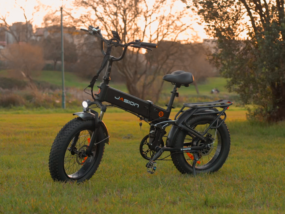 Jasion X-Hunter Folding Electric Bike | Full Suspension Fat Tire ...